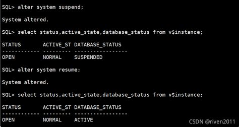 Oracle数据库状态 Csdn博客