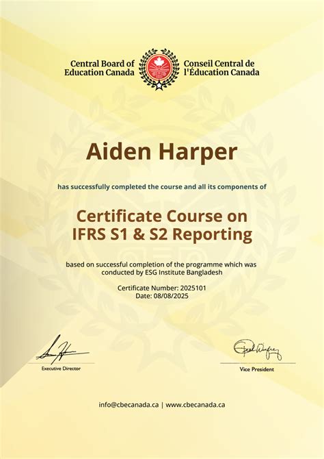 Certificate Course On Ifrs S1 And S2 Reporting Esg Institute Bangladesh