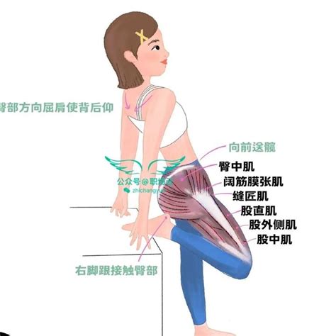 【形象管理】4个拉伸动作改善大腿前凸僵紧 知乎