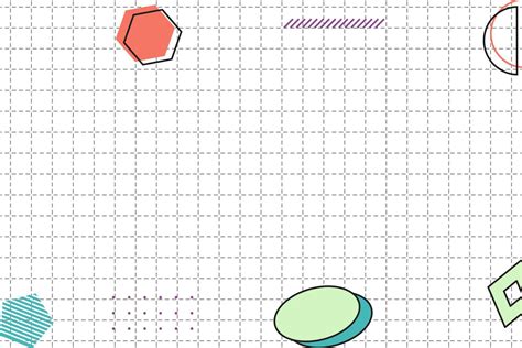 Flat Dashed Grid Geometric Memphis Background 11404682 Vector Art At