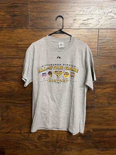 Pittsburgh Pirates Logos History T Shirt All Star Game Tee M Etsy