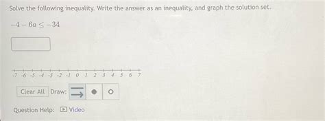 Solved Solve The Following Inequality Write The Answer As An