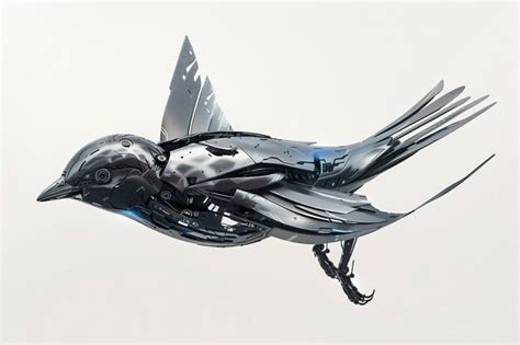 Premium Photo Automated Swallow On White Background