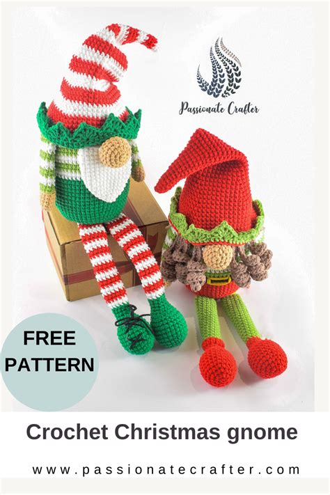 Crochet Elf Gnome For Christmas Free Pattern Christmas Crochet Free