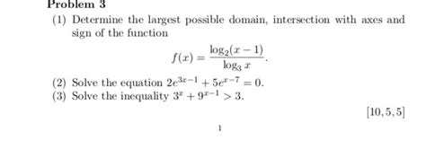 Solved Problem 3 1 Determine The Largest Possible Domain