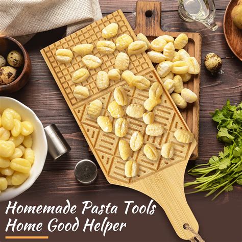 4 Pieces Gnocchi Board Gnocchi Pasta Board Wood Gnocchi Board Gnocchi