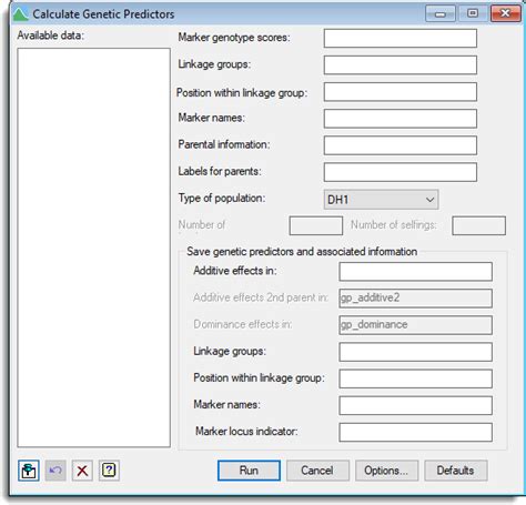 Calculate Genetic Predictors • Genstat Knowledge Base
