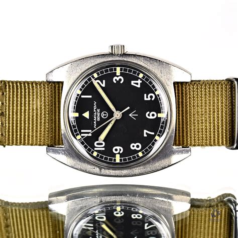 Hamilton Geneve 6bb Raf Issued Watch 1974 With Original Tritium Dial