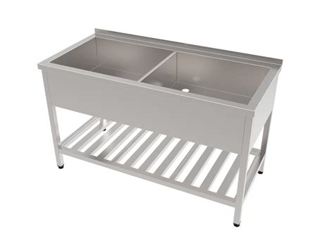 Nerezový Dvojdrez S Roštovou Policou