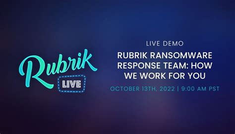 Ryan Basham En Linkedin Ransomware Rubrik Cybersecurity Datasecurity Data Cyberresilience…