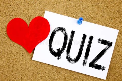 Conceptual Hand Writing Text Caption Inspiration Showing Quiz Concept