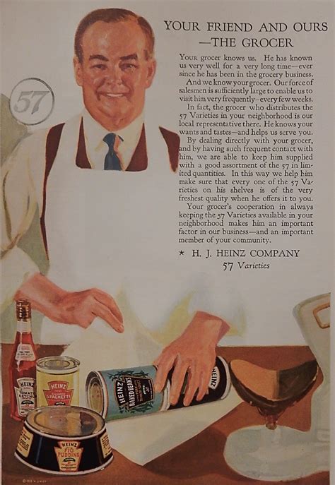1923 Heinz Advertisement A Hundred Years Ago