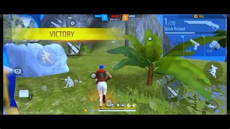 Free Fire 1vs1 Craftland Map Only One Shot My Gameplay Youtube