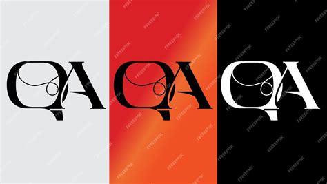 Premium Vector Initial Letter Qa Logo Design Creative Modern Symbol