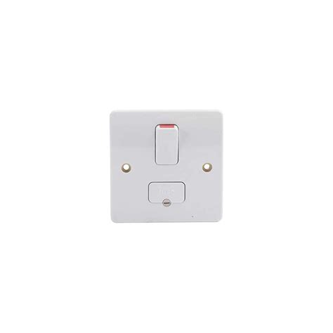 MK Electric K WHI Logic Plus A White Moulded Double Pole Switched Spur Connection Unit IE