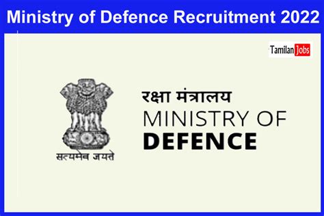 Ministry Of Defence Recruitment 2022 Out Apply Civilian Technical