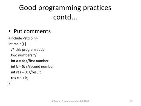 ppt c programming lecture series powerpoint presentation free