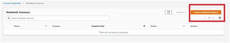 Creating Notebook Instance In Amazon Sagemaker