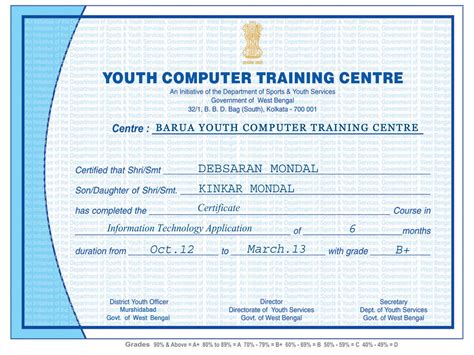 6 Month Computer Course Certificate Prntbl Concejomunicipaldechinu Gov Co