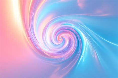 A Holographic Neon Spiral Dynamically Twisting And Creating A 3D Effect