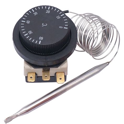 Taiss 1nc 1no 250v 380v 16a 0 60℃ Temperature Control Switch Capillary Thermostat Temperature