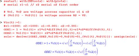 Writing Differential Equation For Second Order Rc Circuit Electrical