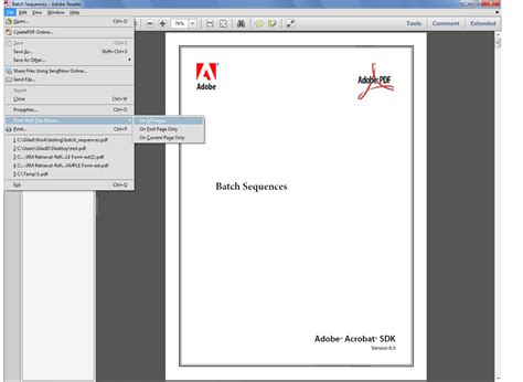 Custom Made Scripts For Adobe® Products Acrobat Reader Print Pdf With File Name