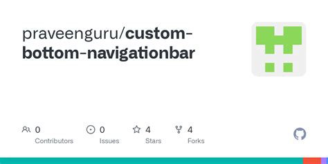GitHub Praveenguru Custom Bottom Navigationbar