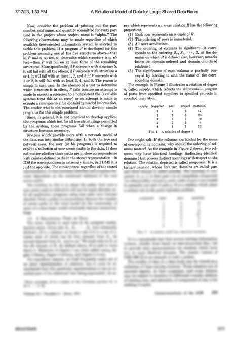 Solution A Relational Model Of Data For Large Shared Data Banks