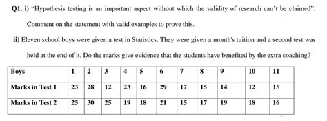 Answered Q1 I “hypothesis Testing Is An… Bartleby