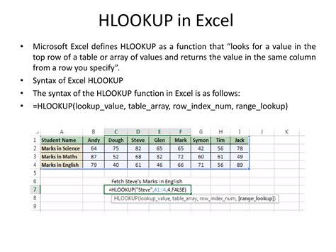 3 Lookup Functions In Excel PPT