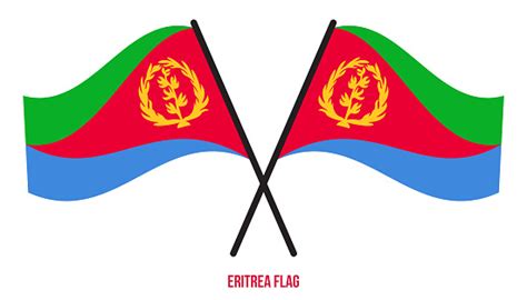 厄立特里亞國旗揮舞向量插圖在白色背景厄立特里亞國旗向量圖形及更多全球性圖片 全球性 動作 厄利垂亞 Istock