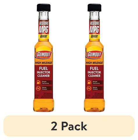 2 Pack Gumout High Mileage Fuel Injector Cleaner Additive 6 Oz 510013