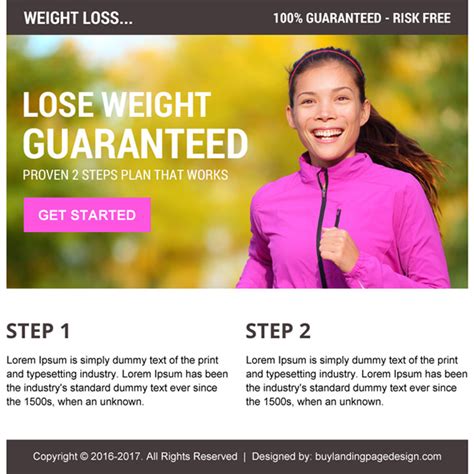 Risk Free Proven Weight Loss Call To Action Ppv Landing Page