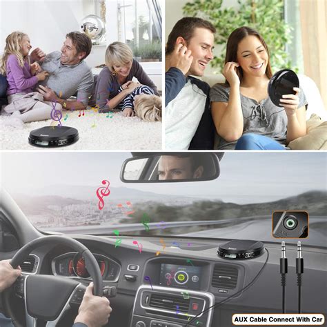 Portable CD Player With Stereo Speakers And Headphones Personal Compact Disc CD Player With LCD