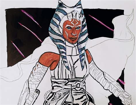 Drawing Ahsoka Tano Rstarwars
