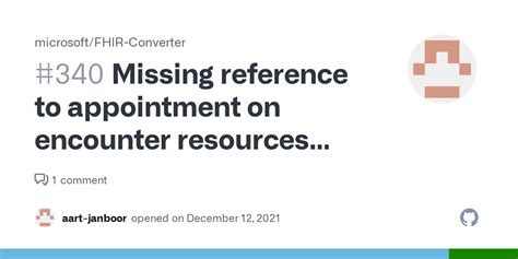 Missing Reference To Appointment On Encounter Resources Generated By