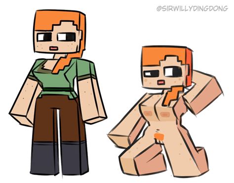 Rule 34 1girls Alex Minecraft April Fools Arm Behind Head Artist Name Clothed Clothed Nude