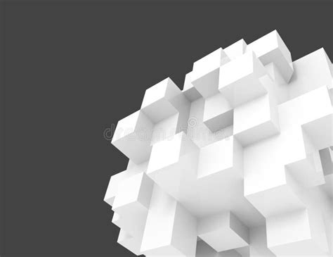 Abstract Cubes Background 3d 3d Rendered Illustration Stock Illustration Illustration Of