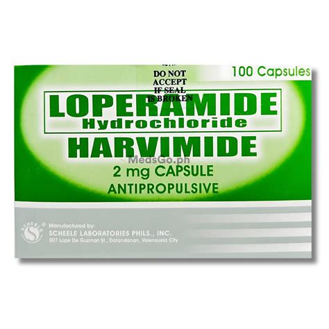 Harvimide Loperamide 2mg 1 Box X 100 Caps Price In The Philippines