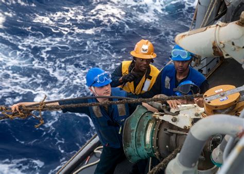 Dvids Images Uss Dewey Conducts Replenishment At Sea With Usns