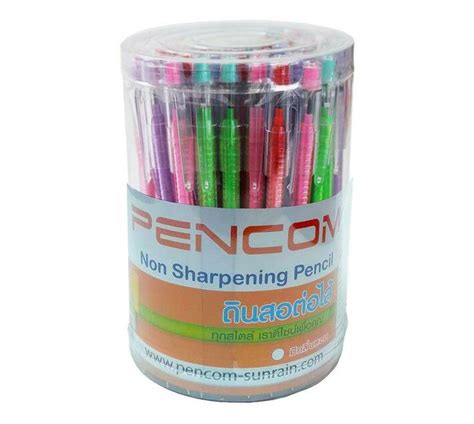 Pencom Non Sharpening Lockable Cap Pencil With Leads Drum Of 50 Makro