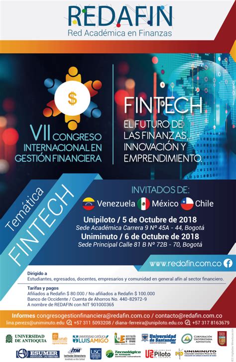 REDAFIN VII CONGRESO INTERNACIONAL EN GESTION FINANCIERA FINTECH EL FUTURO DE LAS FINANZAS