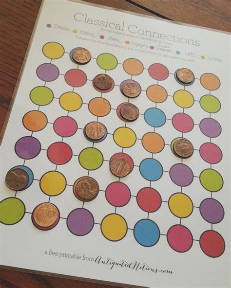 Classical Connections Game For Math Activities