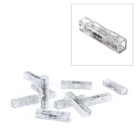 10x WAGO szybkozłączka złączka kostki 2x0 75 4 mm² drut 2773 2401 WAGO