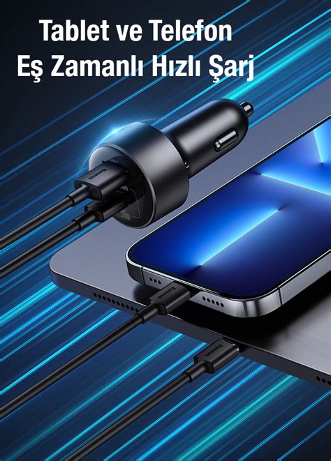 Baseus 30w Usb Type C Hızlı Şarj Araç Çakmaklık Çoklayıcı Fiyatları