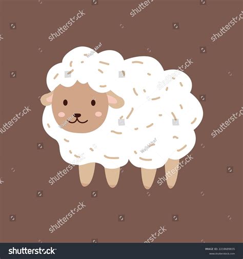 Sheep Vector Illustration Clipart Stock Vector Royalty Free