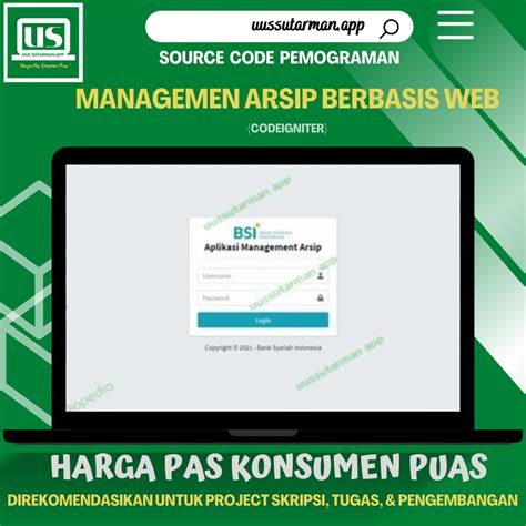 Jual Source Code Aplikasi Managemen Arsip Berbasis Web Codeigniter Shopee Indonesia