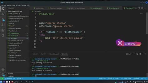 Shell Script Tutorials 28 Vs In Shellscript And String