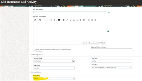instructor name doesn t appear in ilt activity — cloud customer connect